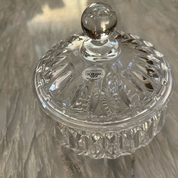 Gorham | Other | Gorham Vintage Full Lead Crystal Lidded Dish Made In ...